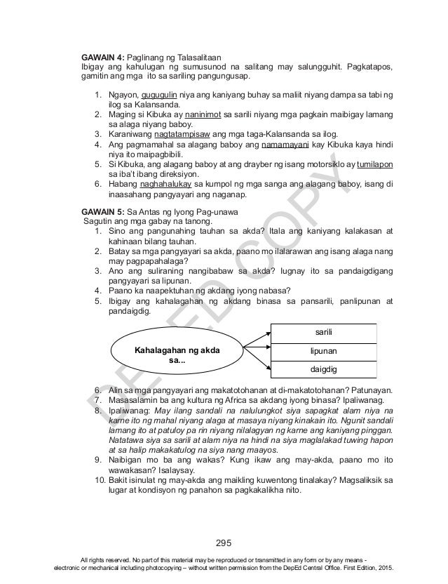 FILIPINO Grade 10 Learning Module Unit 3