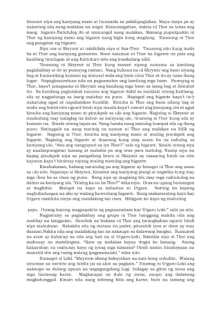 FILIPINO 10 SINA THOR AT LOKI SA LUPAIN NG MGA HIGANTE | DOCX