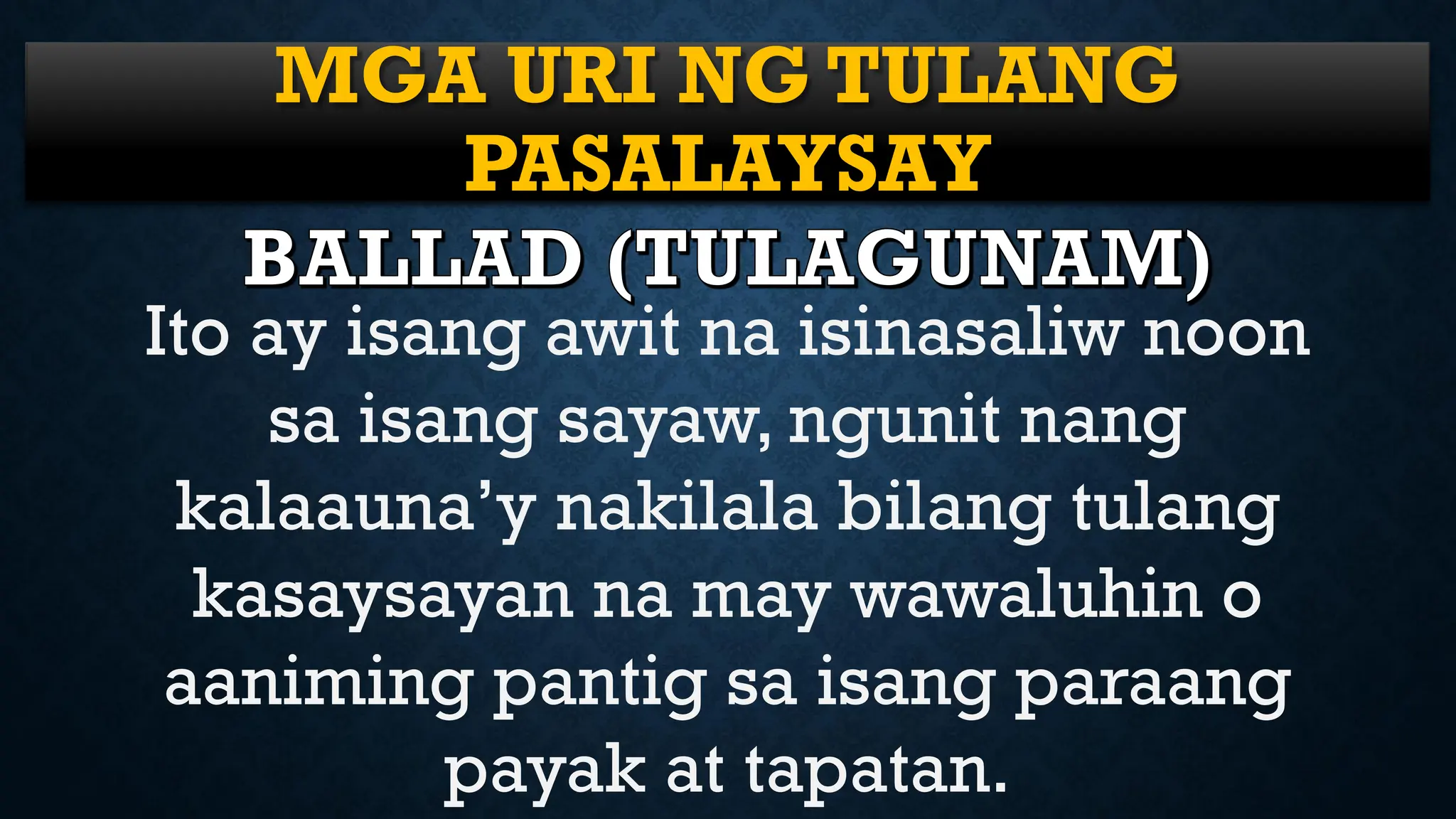 kALIKASAN AT KAHULUGAN URI NG TULA.. PDF. | PDF
