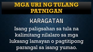 kALIKASAN AT KAHULUGAN URI NG TULA.. PDF. | PDF