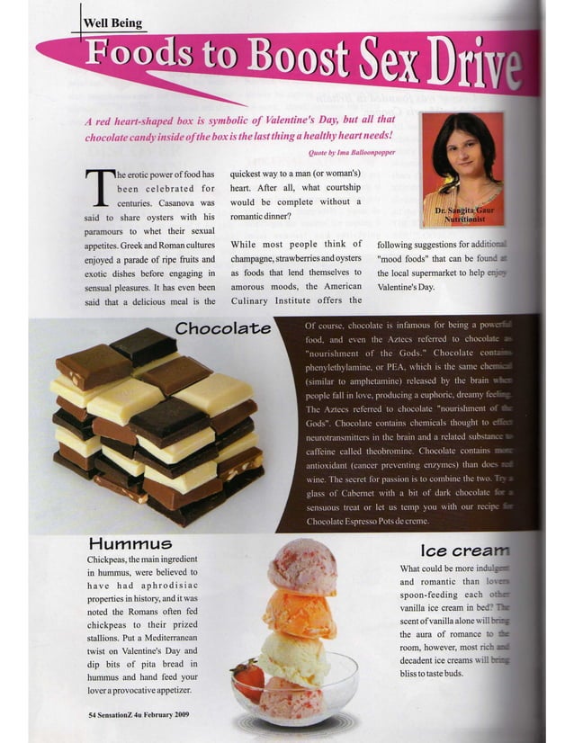 FOODS TO BOOST SEX DRIVE | PDF