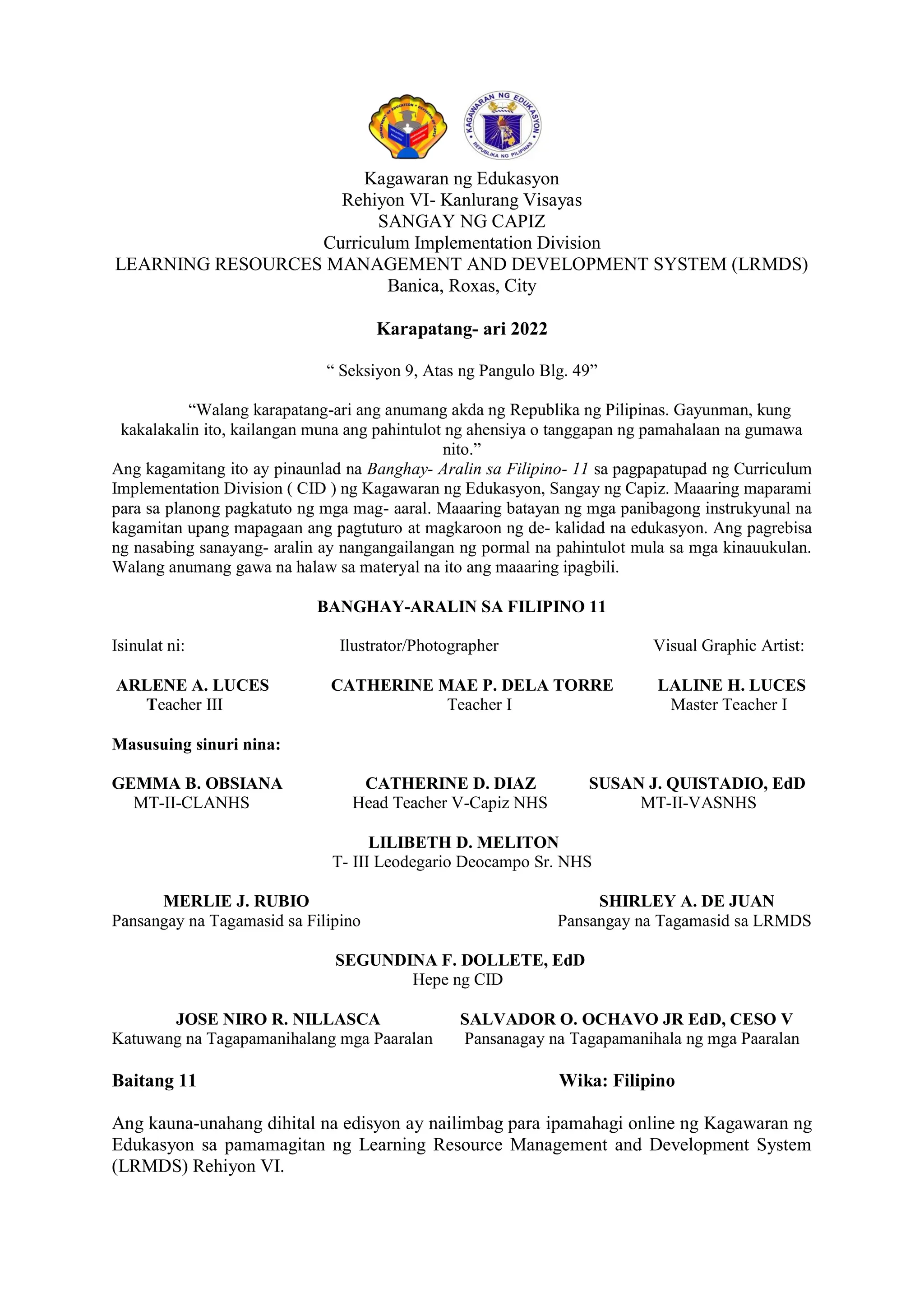 Banghay Aralin sa Filipino 11 Pagbasa at Pagsusuri ng Teksto Tungo sa Pananaliksik | PDF