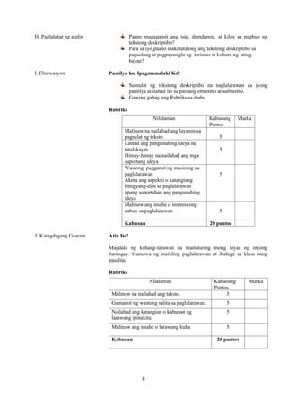 Banghay Aralin sa Filipino 11 Pagbasa at Pagsusuri ng Teksto Tungo sa ...