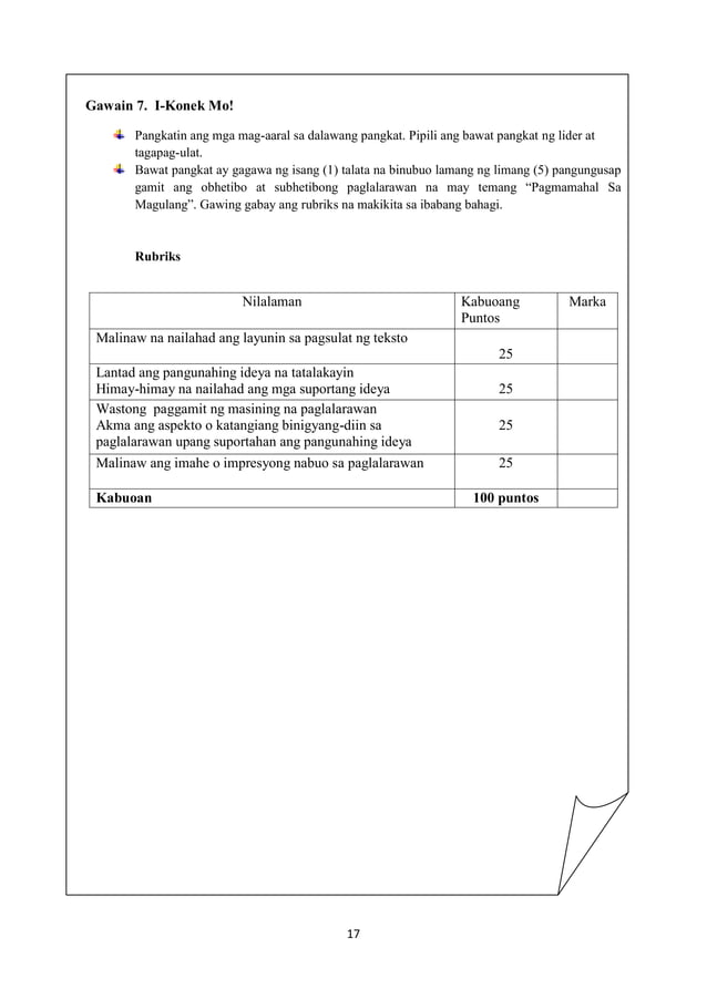 Banghay Aralin sa Filipino 11 Pagbasa at Pagsusuri ng Teksto Tungo sa ...