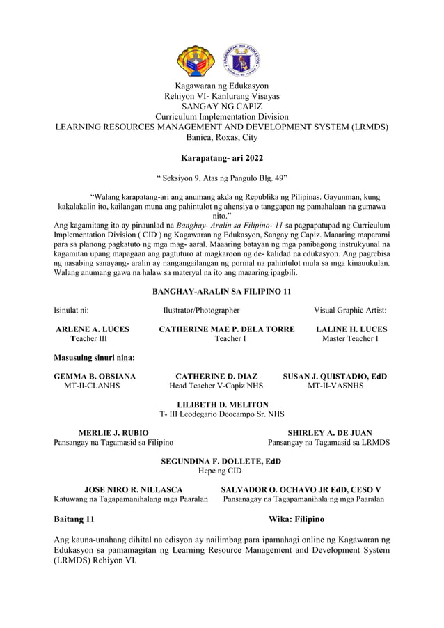 Banghay Aralin sa Filipino 11 Pagbasa at Pagsusuri ng Teksto Tungo sa Pananaliksik | PDF