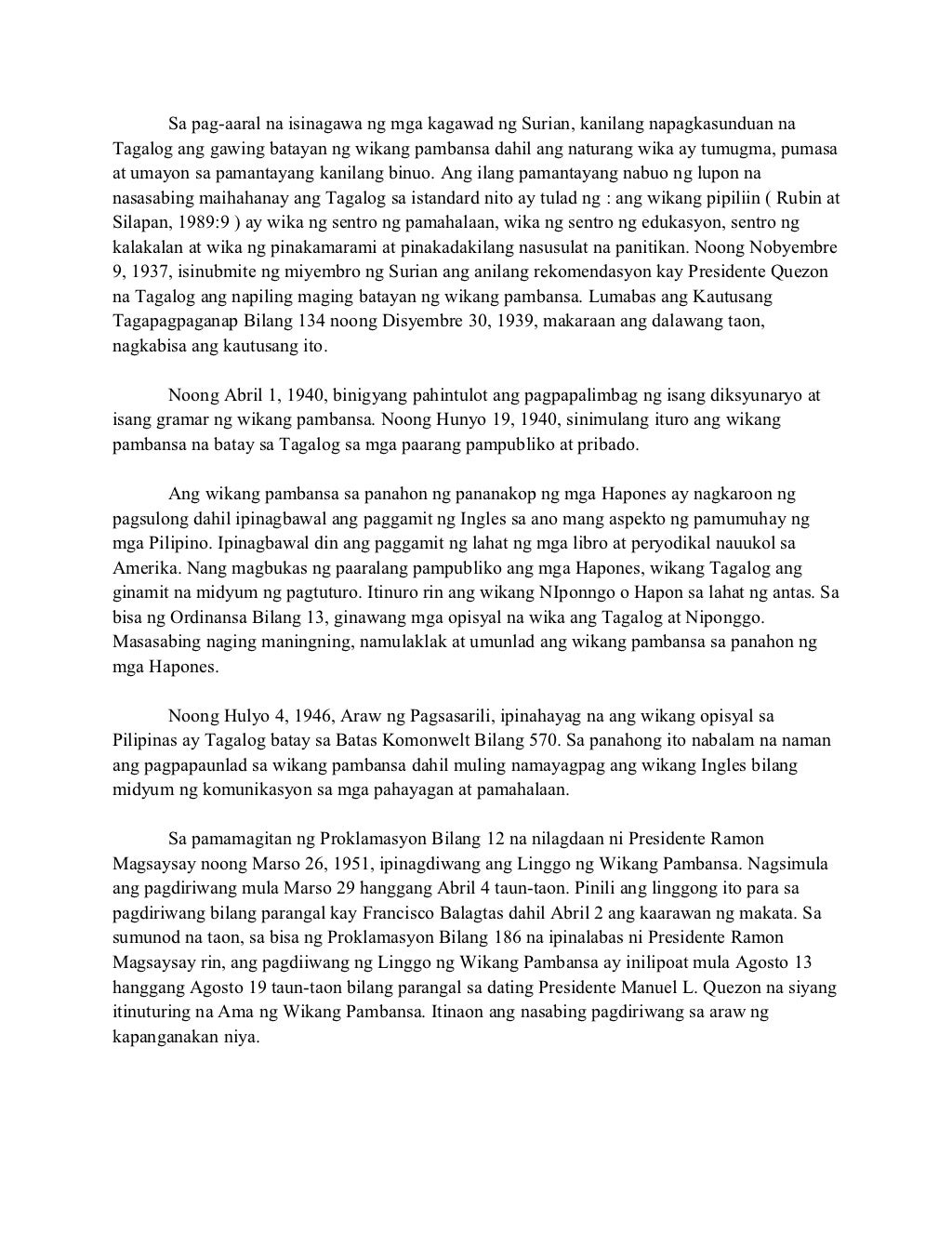 Fil12 1...ang kasaysayan ng wikang filipino