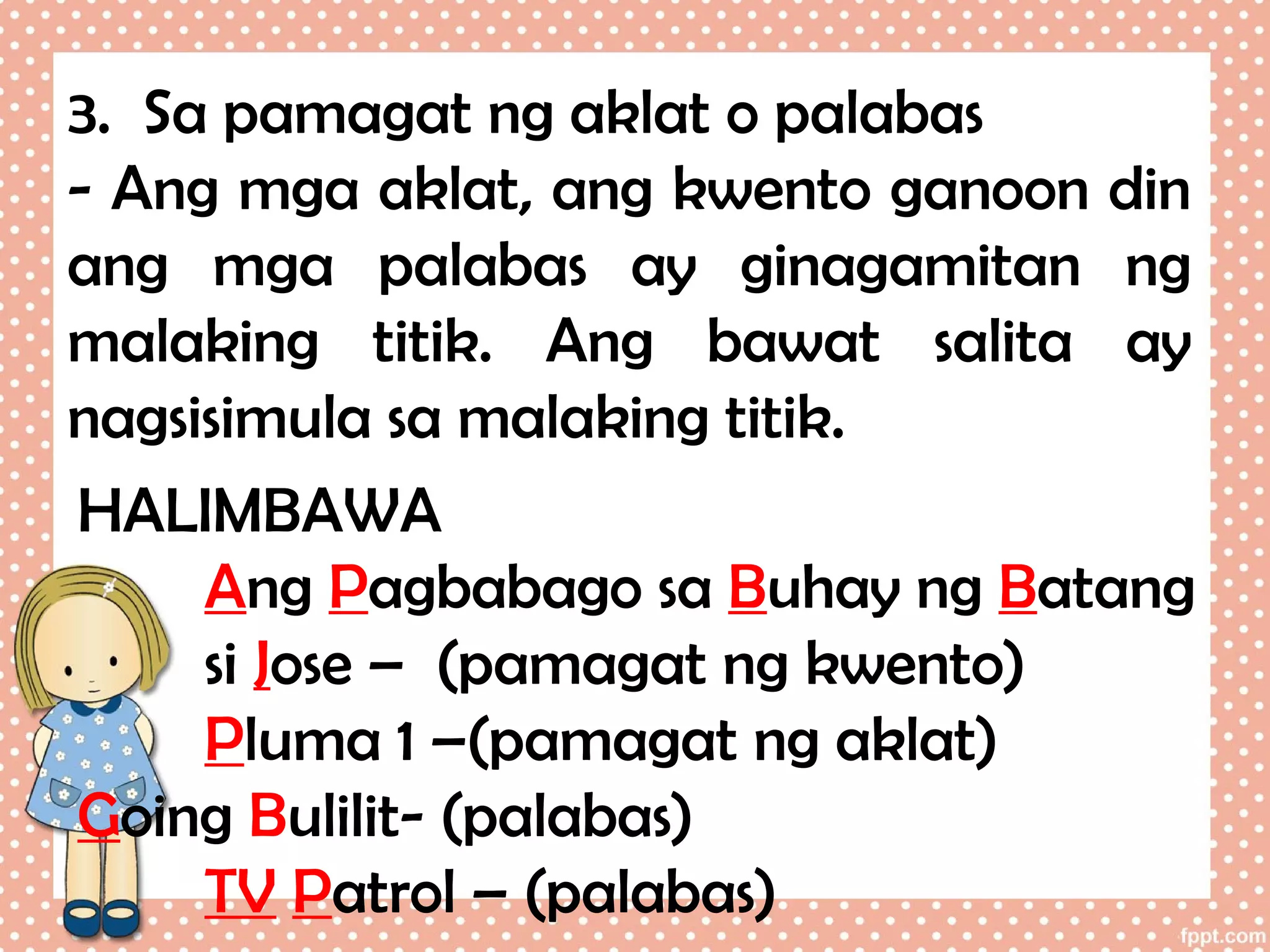 Gamit ng Malaking Titik | PPT