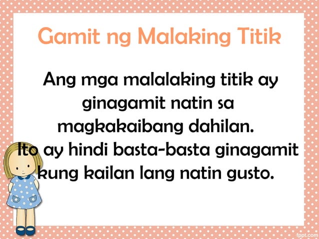 Gamit ng Malaking Titik | PPT
