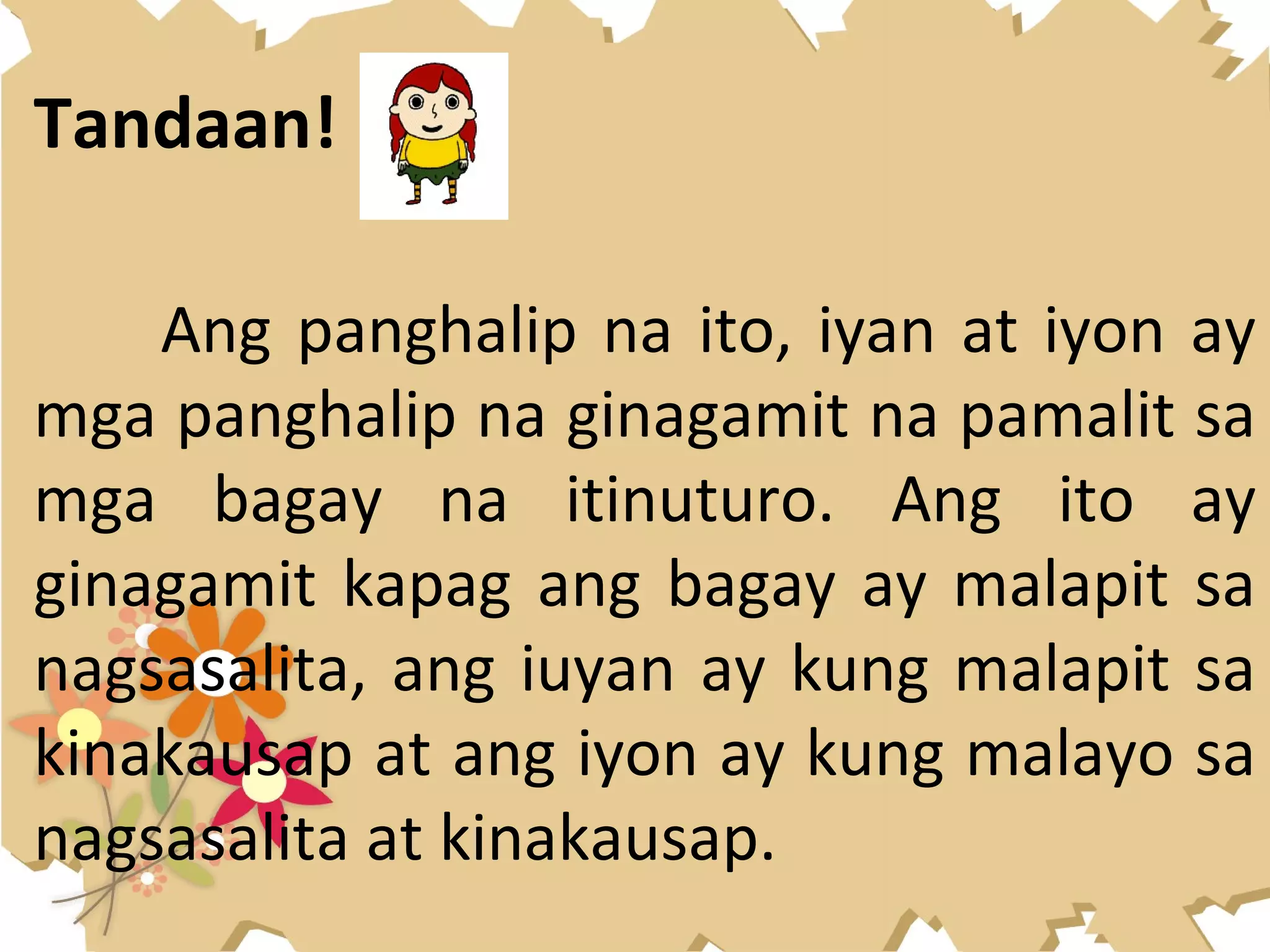 Panghalip (Ito, Iyan, Iyon) | PPT