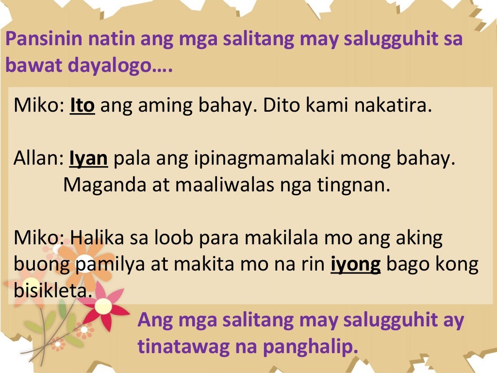 Panghalip (Ito, Iyan, Iyon)