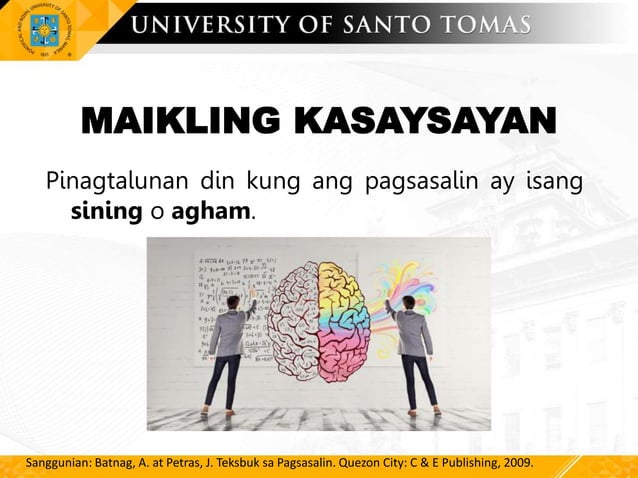 FIL 2. Aralin 1 Kahulugan, Layunin at Maikling Kaligirang Kasaysayan ng ...