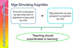 Fil 201 -Ang Pagtuturo na Batay sa mga Simulain | PPTX