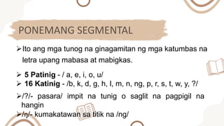 Filipino_301 P O N E M A magandang araw | PPTX