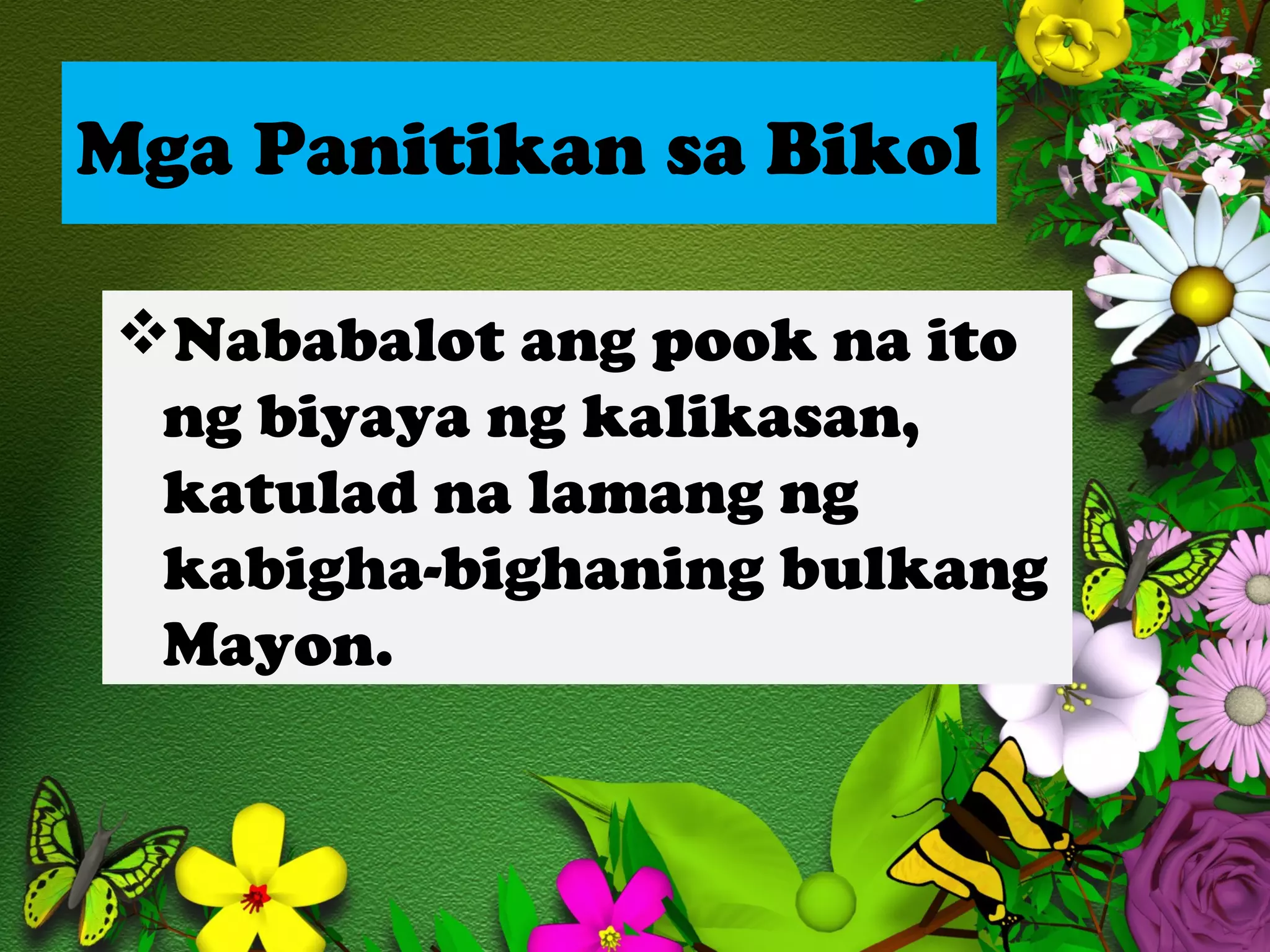 Mga Panitikan sa Bikol | PPT
