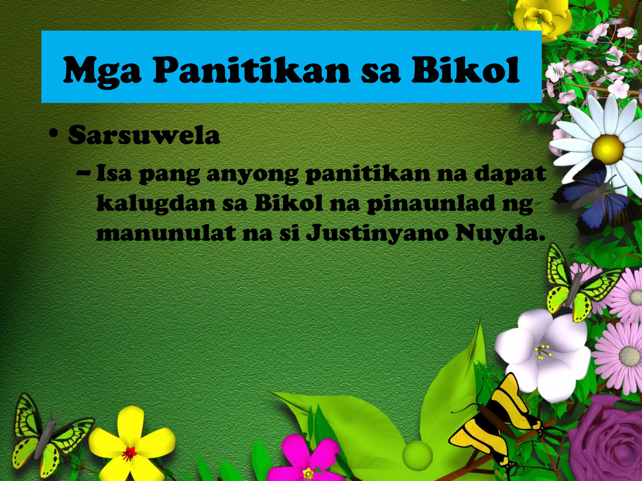 Mga Panitikan sa Bikol | PPT