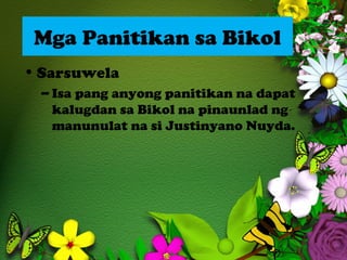 Mga Panitikan sa Bikol | PPT