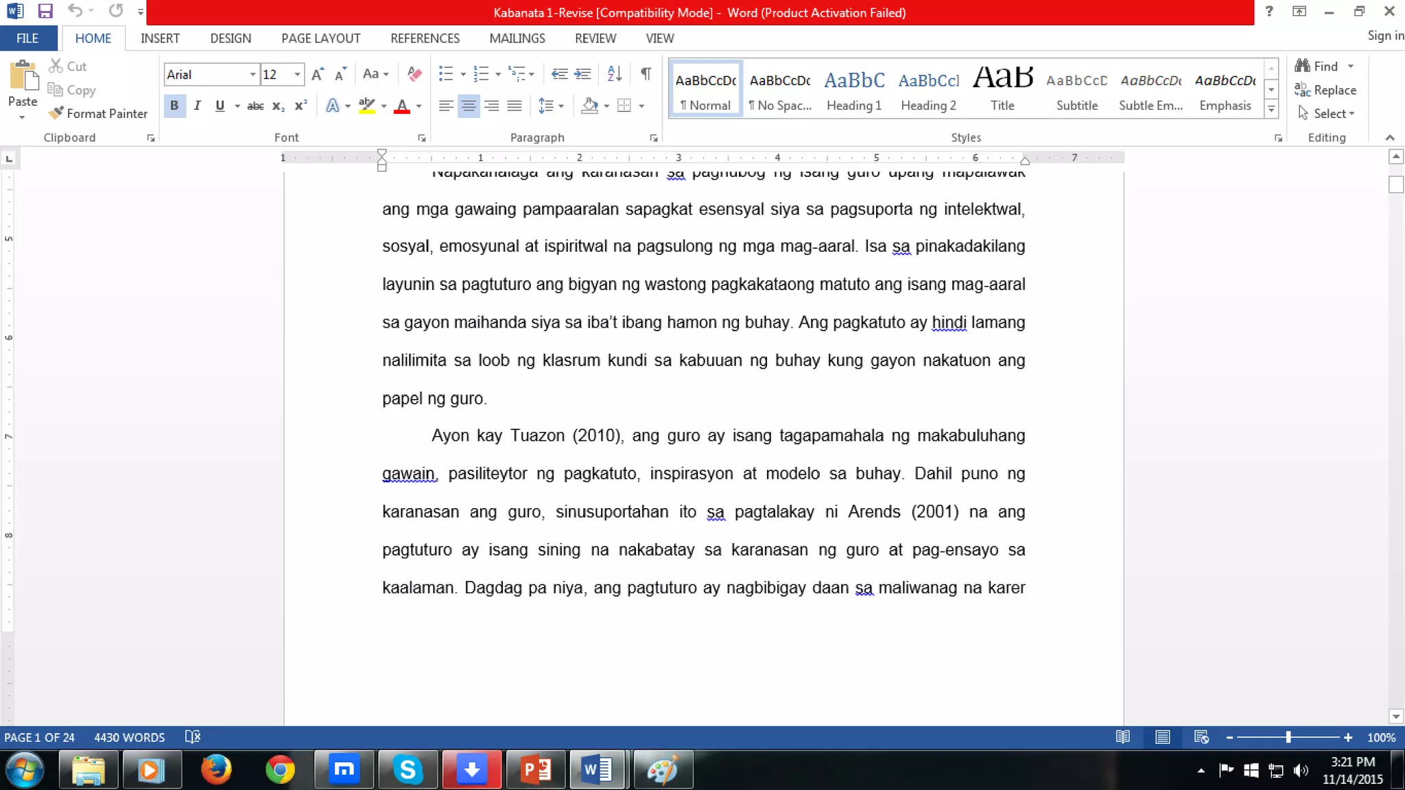 Fil 33 Paggawa ng Riserts/Filipino Research/Term Paper | PPTX