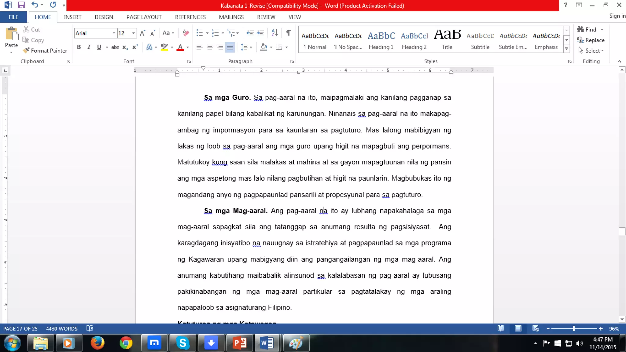 Fil 33 Paggawa ng Riserts/Filipino Research/Term Paper | PPTX
