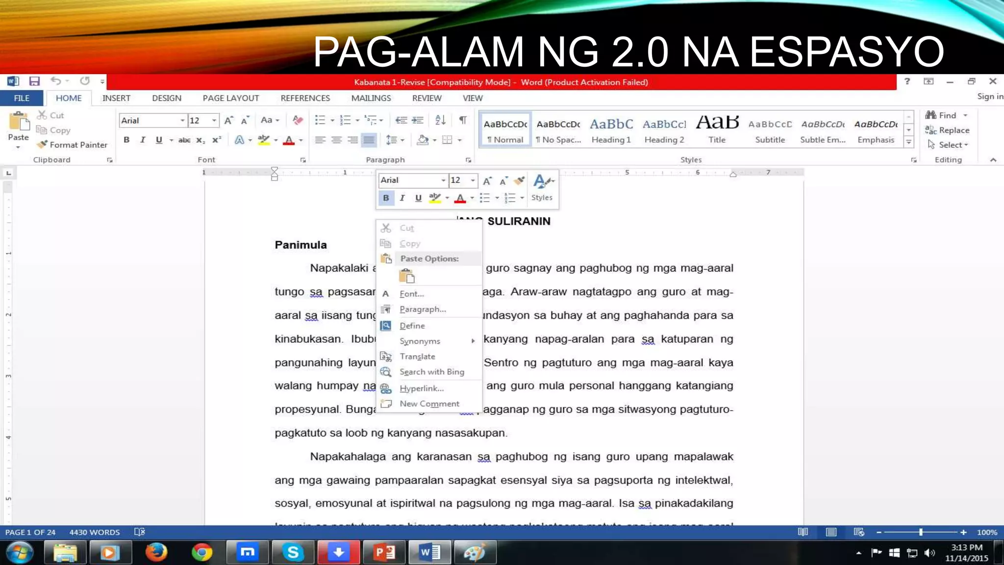 Fil 33 Paggawa ng Riserts/Filipino Research/Term Paper | PPTX