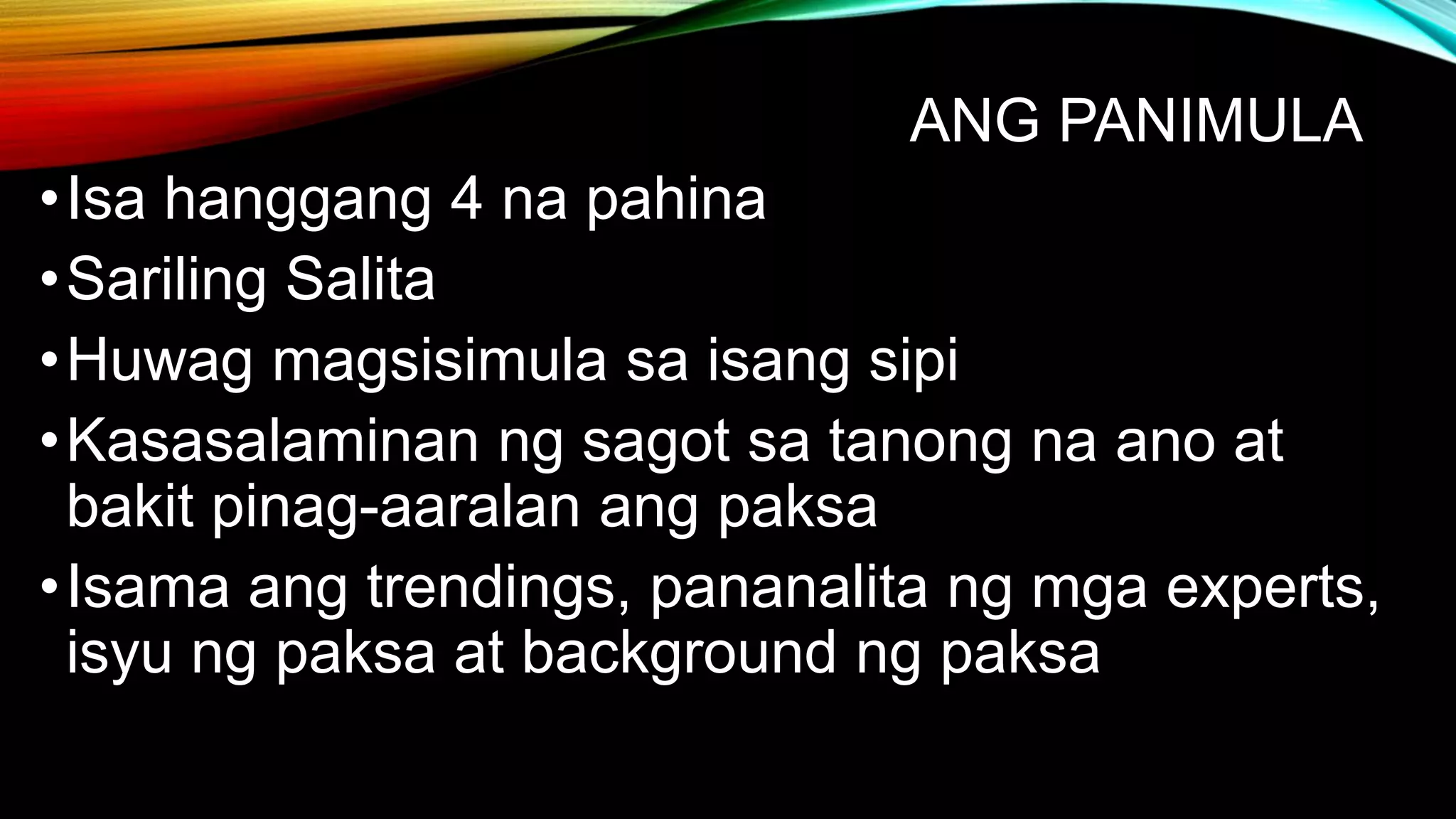 Fil 33 Paggawa ng Riserts/Filipino Research/Term Paper | PPTX