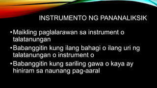 Fil 33 Paggawa ng Riserts/Filipino Research/Term Paper | PPTX