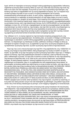 Talumpati ni rizal sa piging na parangal sa Mga pintor na pilipino | DOCX