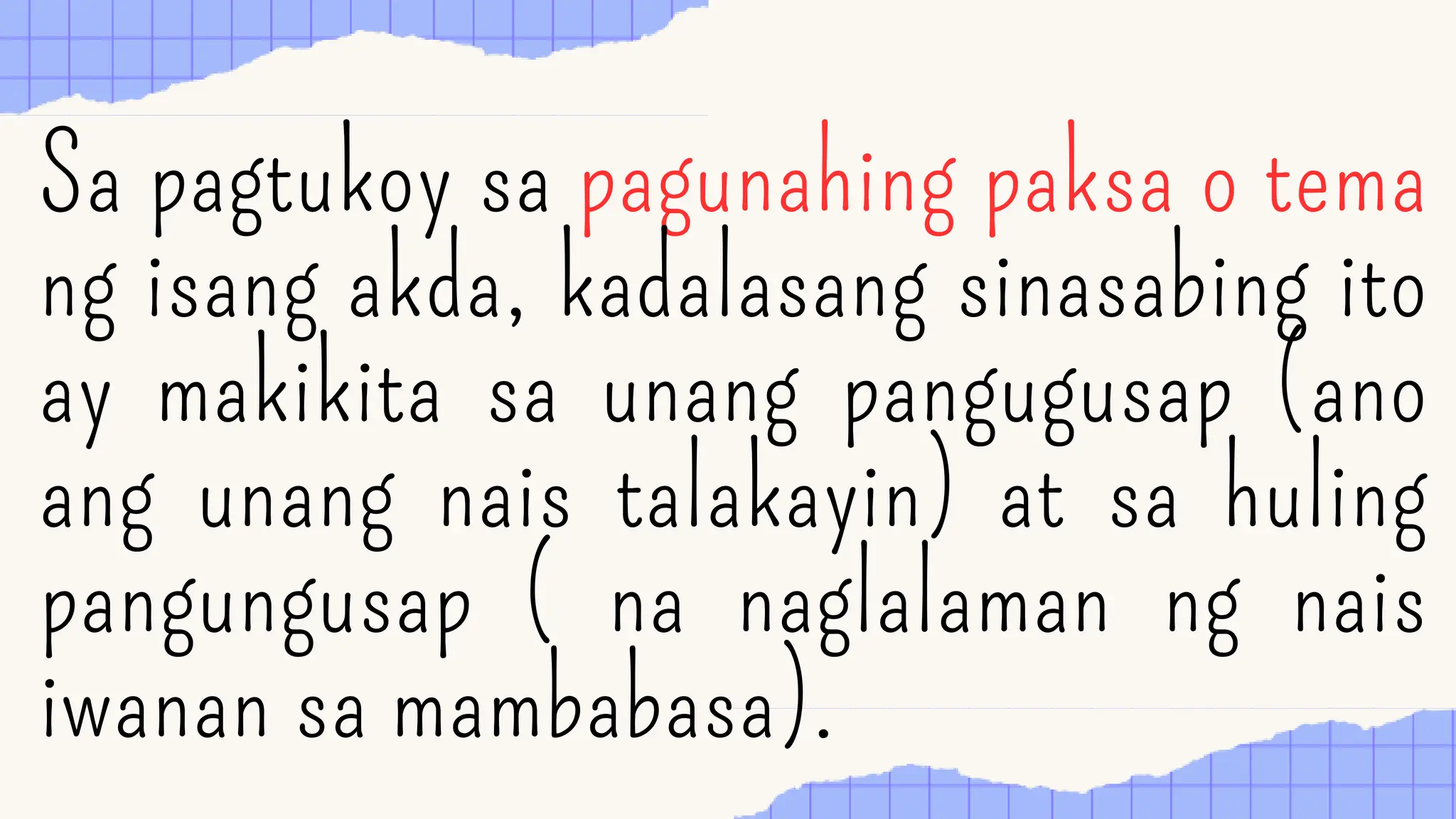FILIPINO 3 Q3W3 DAY 1. Pagbibigay ng Paksa sa Kuwento o Sanaysaypptx | PPTX