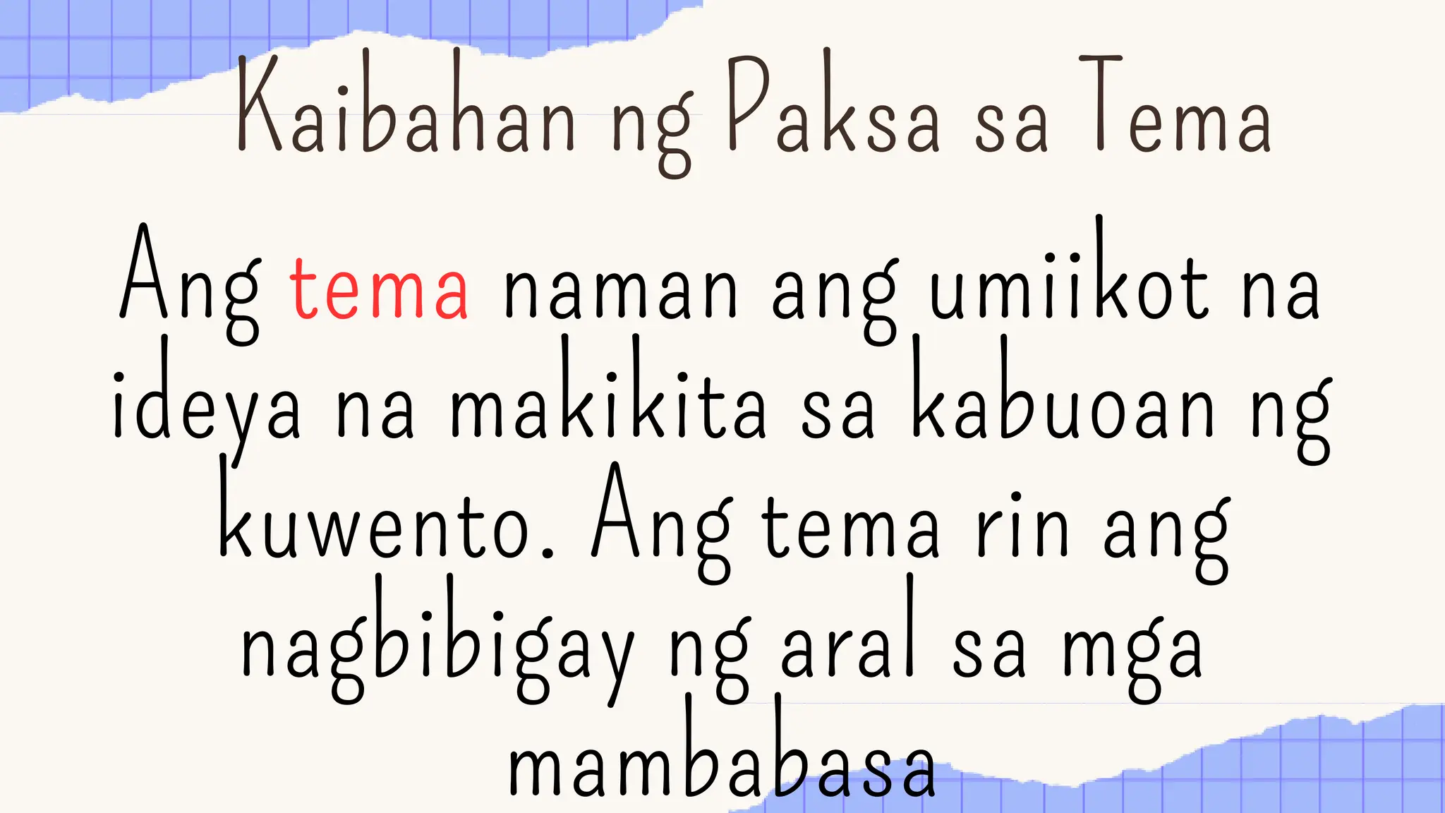 FILIPINO 3 Q3W3 DAY 1. Pagbibigay ng Paksa sa Kuwento o Sanaysaypptx | PPTX