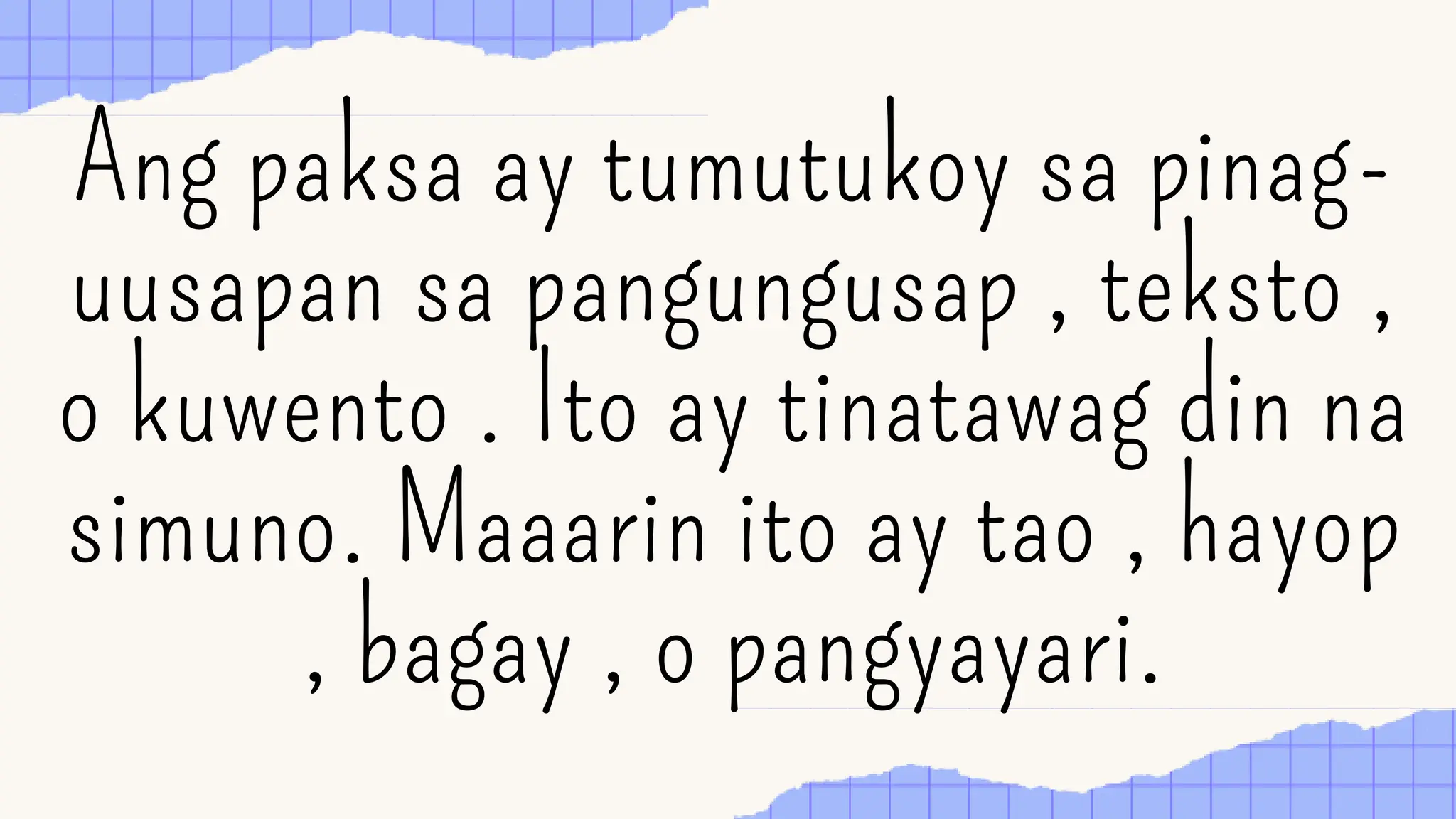 FILIPINO 3 Q3W3 DAY 1. Pagbibigay ng Paksa sa Kuwento o Sanaysaypptx | PPTX