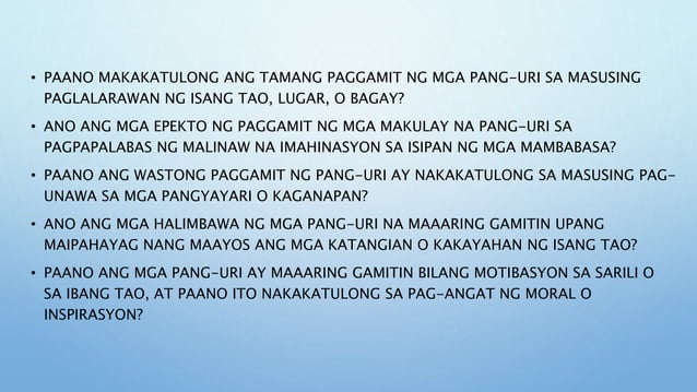 Lantay na Paglalarawan | PPTX