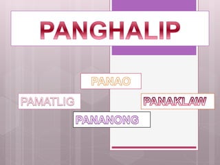Ang Panghalip at ang Mga Uri nito Para sa Ikaanim na Baitang | PPT