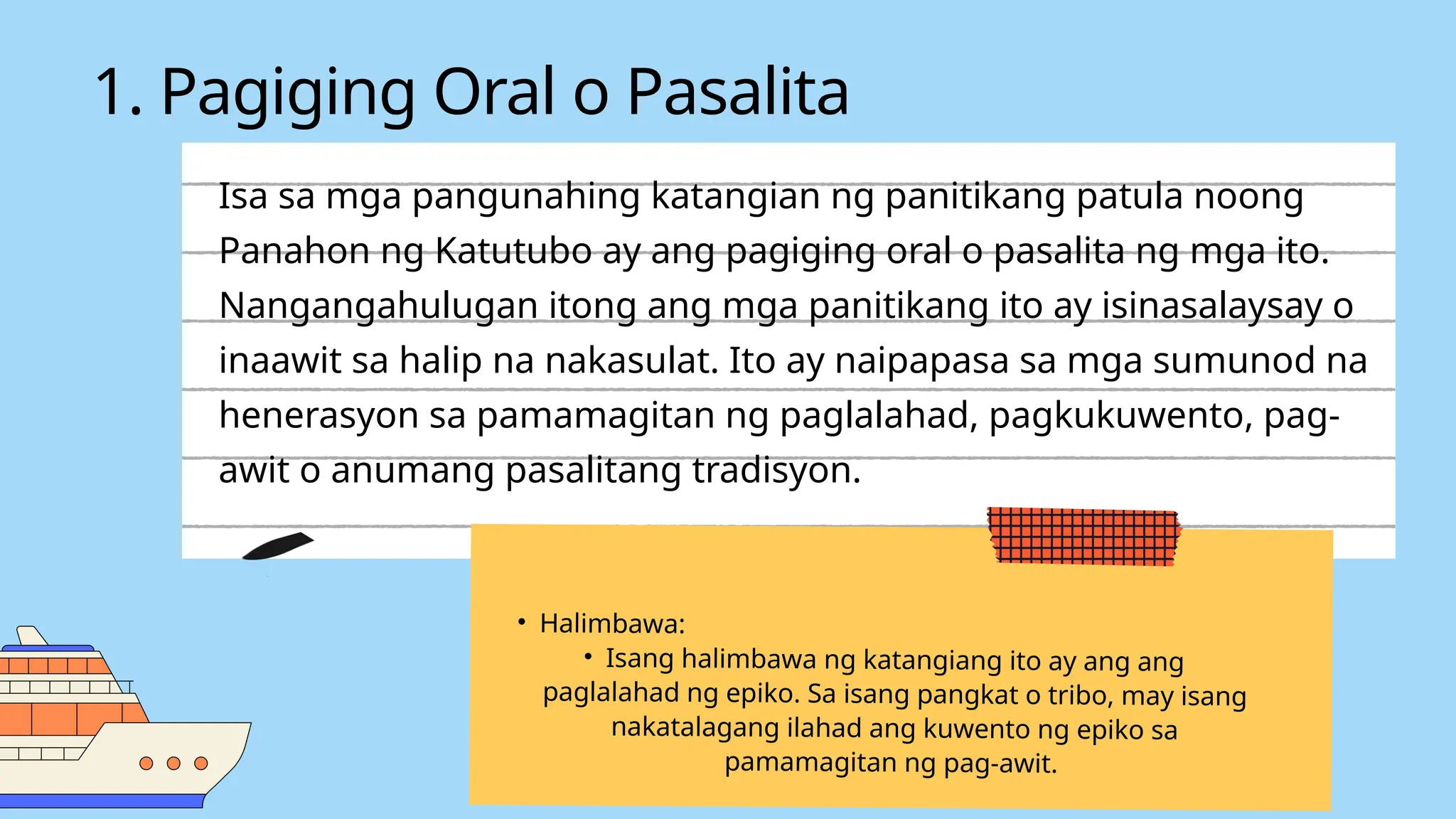 fil 7 mq1 sesyon 2 - Mga Katangian ng Panitikang Patula sa Panahon ng ...