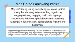fil 7 mq1 sesyon 2 - Mga Katangian ng Panitikang Patula sa Panahon ng ...