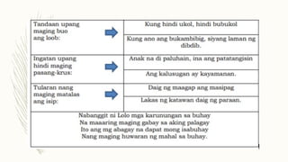 Filipino 7 Q1 Week2 Uri ng Karunungang Bayan Matatag Curriculum | PPTX