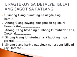 Florante at laura pagsasanay | PPTX