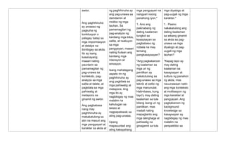 Filipino 8 week 6 daily lesson plan 1st quarter | DOCX