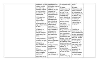 Filipino 8 week 6 daily lesson plan 1st quarter | DOCX
