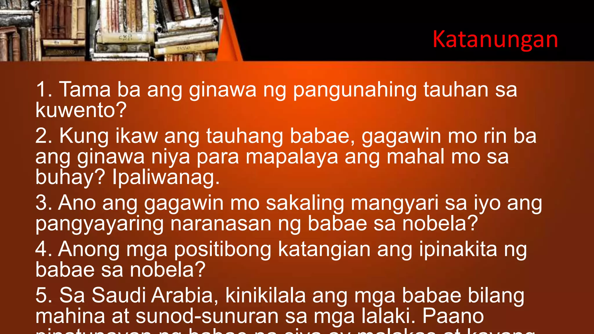 Fil 9 Isang Libo At Isang Gabi Ppt