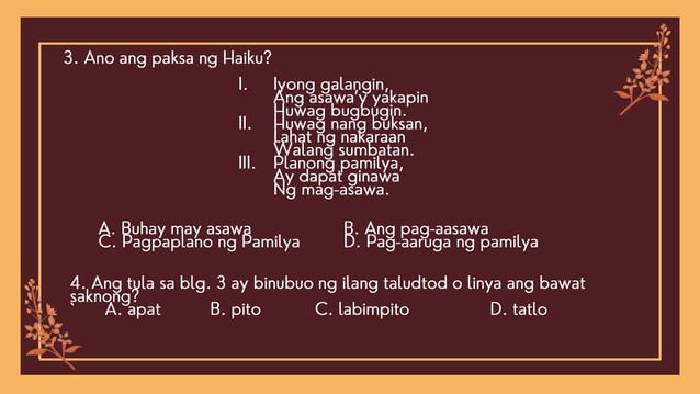 Fil 9 Q2 Week 1: Tanka at Haiku.pptx