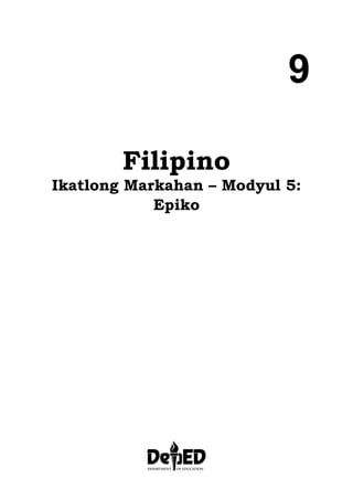 FIL9 Q3 MODYUL5.pdfttttttttttttttttttttttttttt | PDF