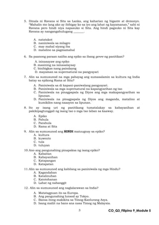FIL9 Q3 MODYUL5.pdfttttttttttttttttttttttttttt | PDF