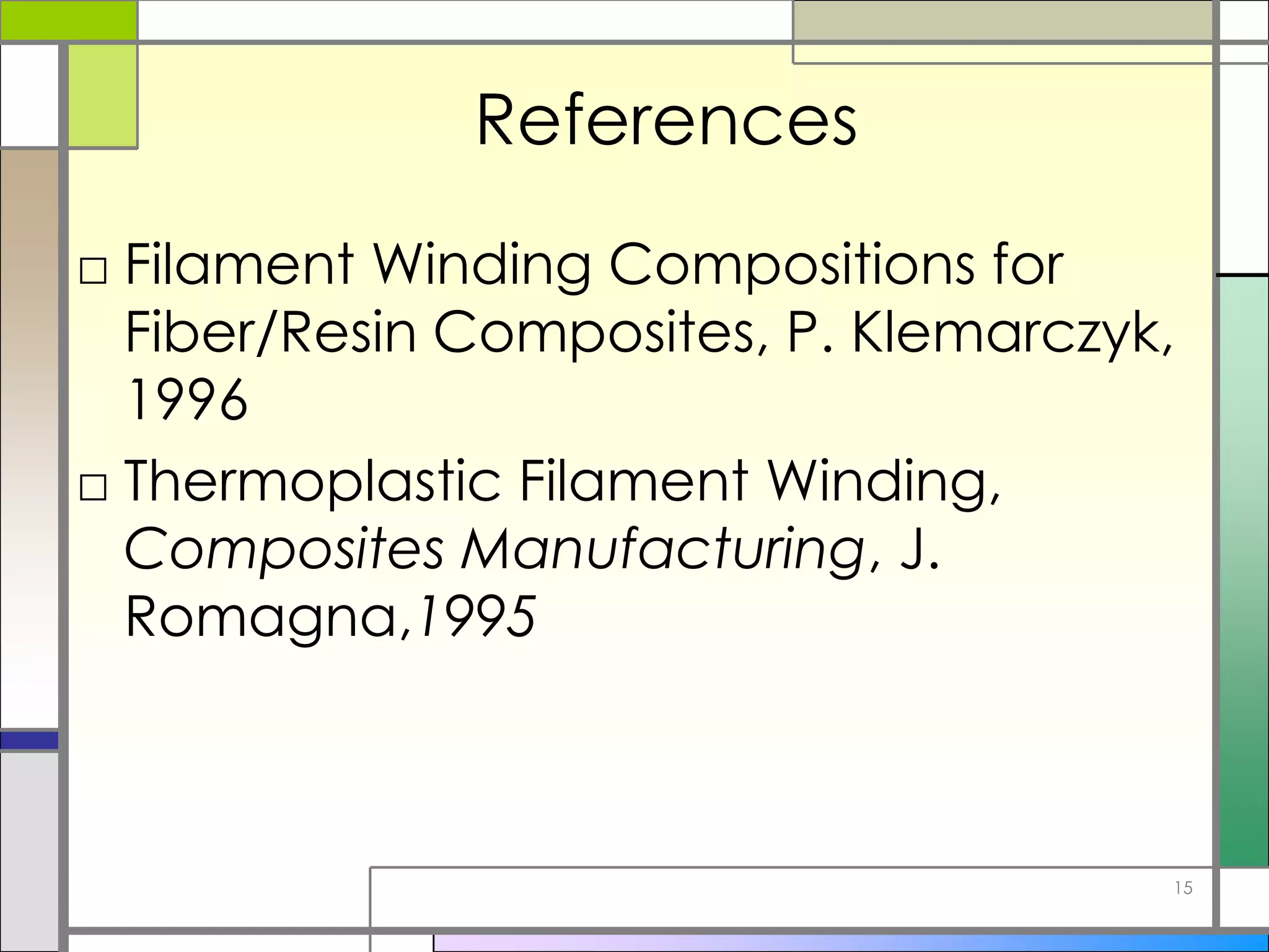 Filament winding | PPTX