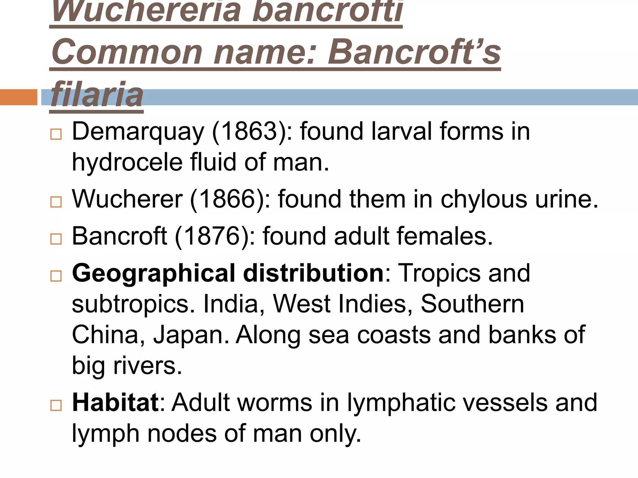 Filaria microbiology | PPTX