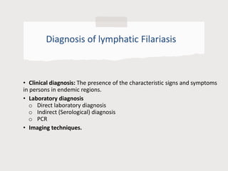 Filariae species & Lymphatic filariasis.pptx