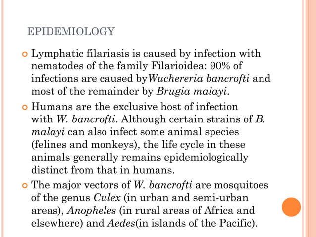 Filariasis | PPTX | Infectious Diseases | Diseases and Conditions