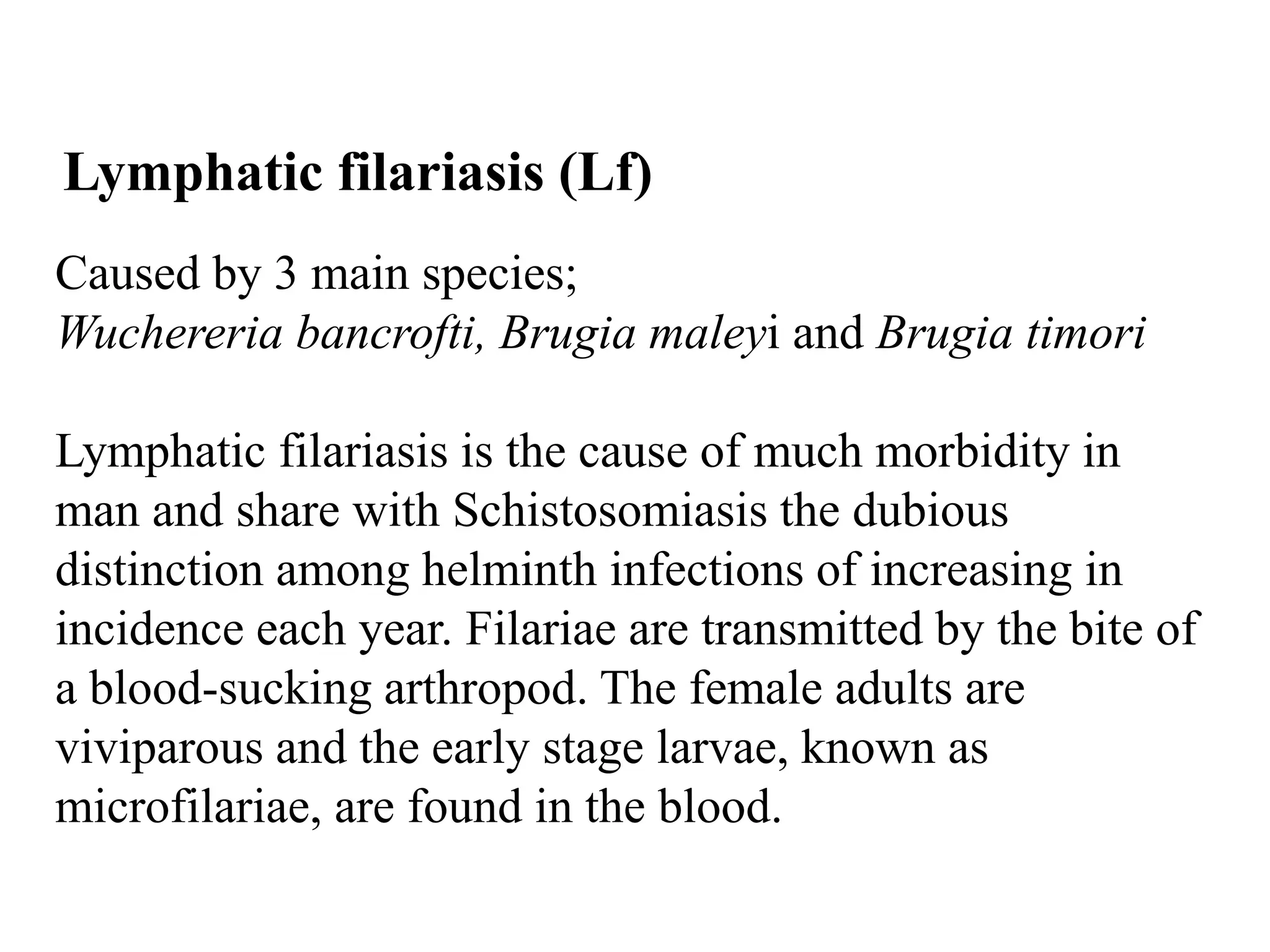 FILARIASIS. pptx | PPT
