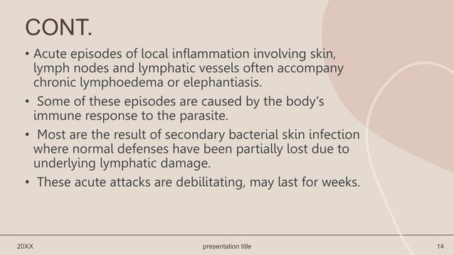 FILARIASIS Department of Physiotherapy, SHUATS | PPT