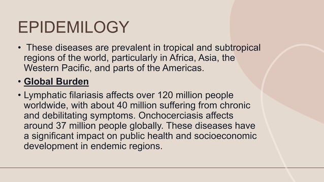 FILARIASIS Department of Physiotherapy, SHUATS | PPT