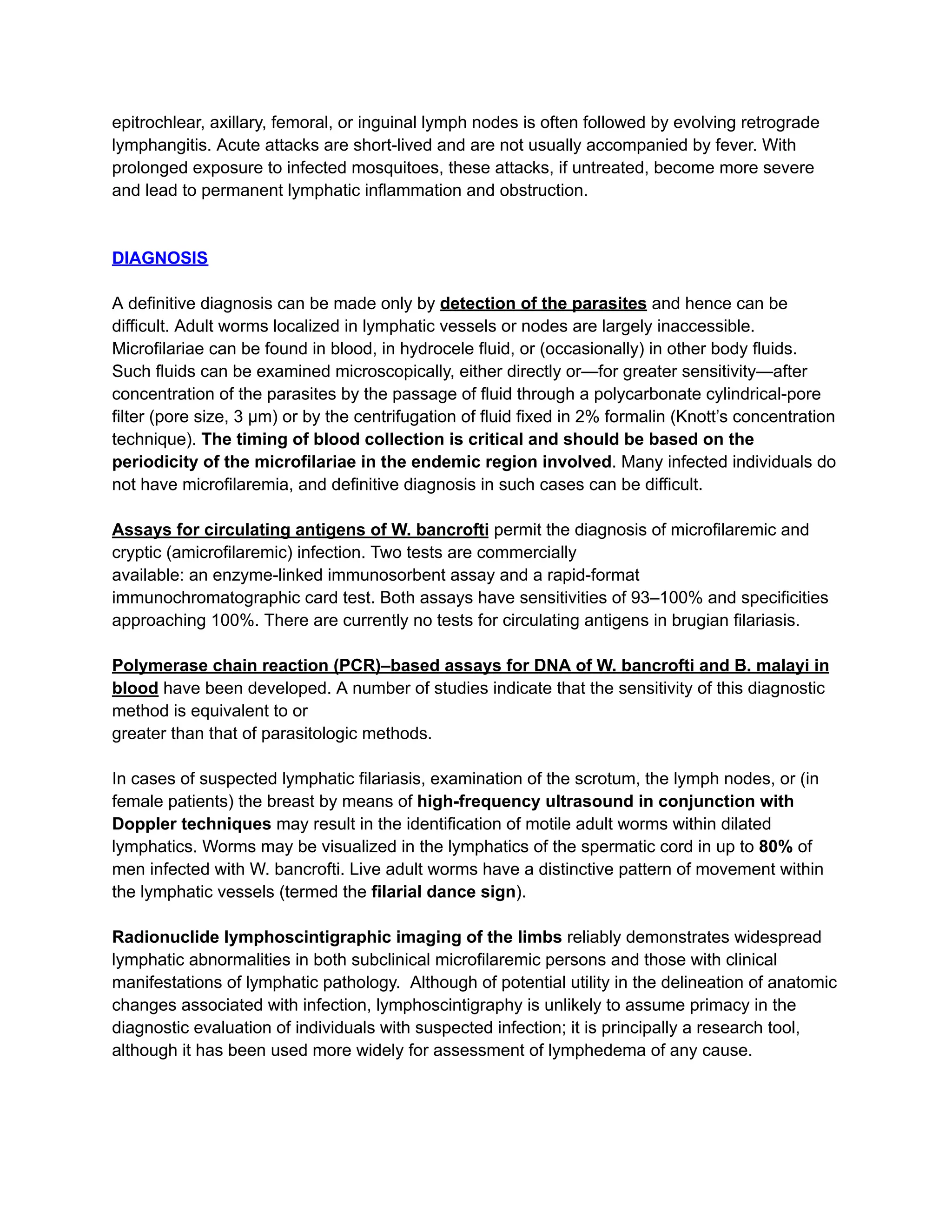 Lymphatic Filariasis - Important Points.pdf