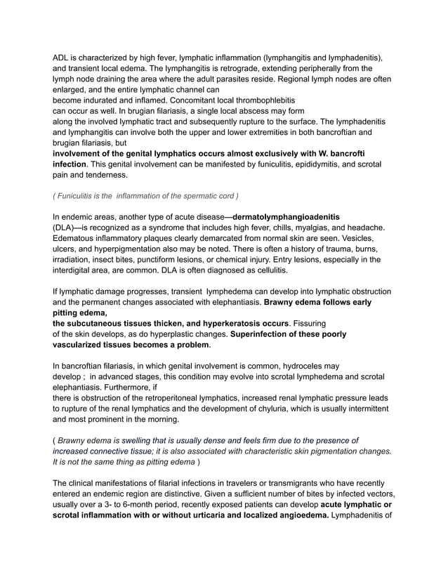 Lymphatic Filariasis - Important Points.pdf